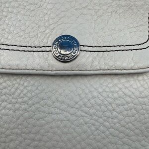 Coach | Bags | Coach Chalk Pebbled Leather Flap Front Crossbody Bag ...